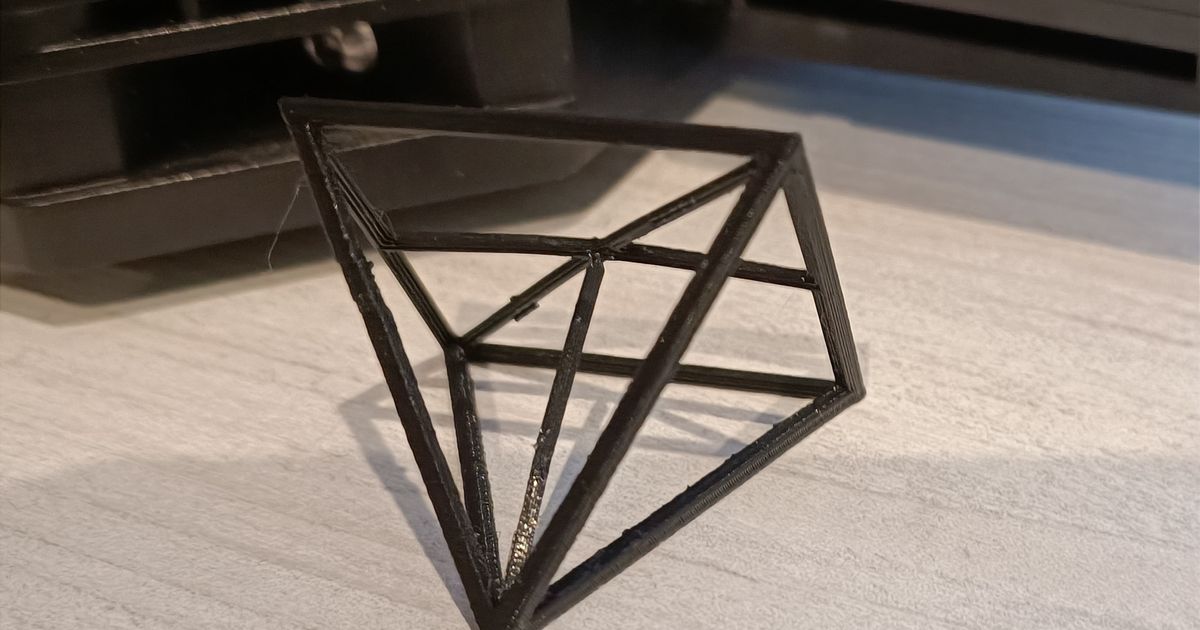 Square pyramid model for stereometry (visualization) by Tirin ...
