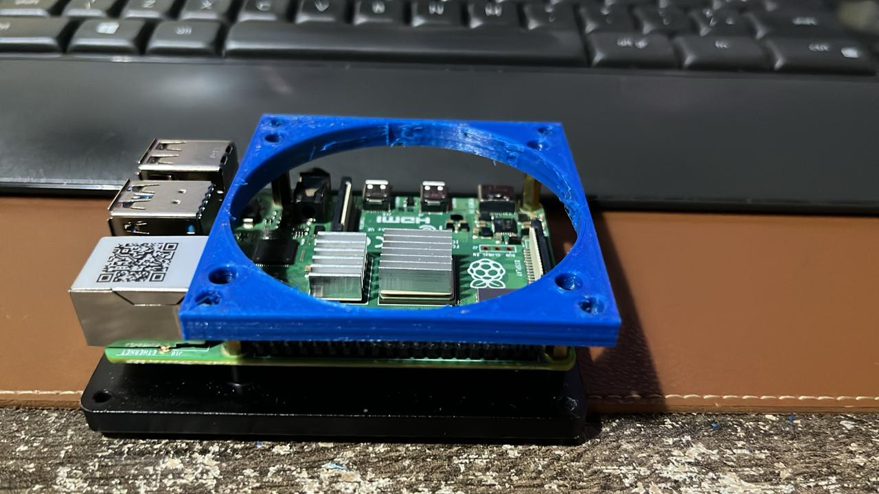 Fan 70x70 raspberry pi 4 adapter by castiglion1 | Download free STL ...