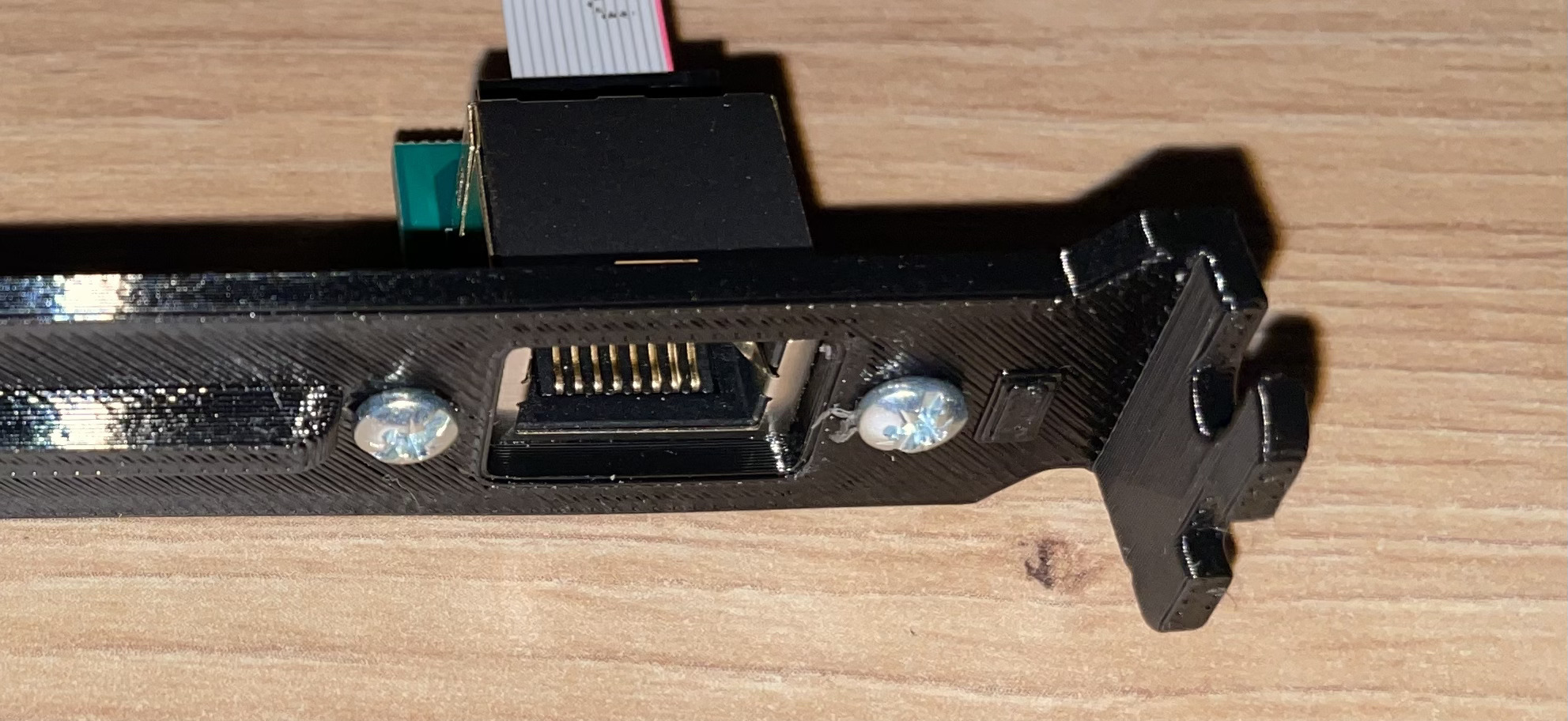 PCI bracket for 2.5Gbit ethernet M.2 A+E card by Arek | Download free STL model | Printables.com
