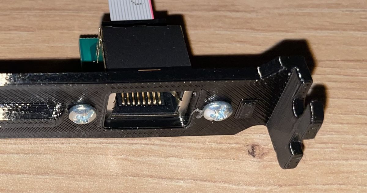 PCI bracket for 2.5Gbit ethernet M.2 A+E card by Arek | Download free ...