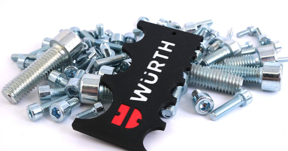 Würth metric thread gauge by Würth | Download free STL model ...