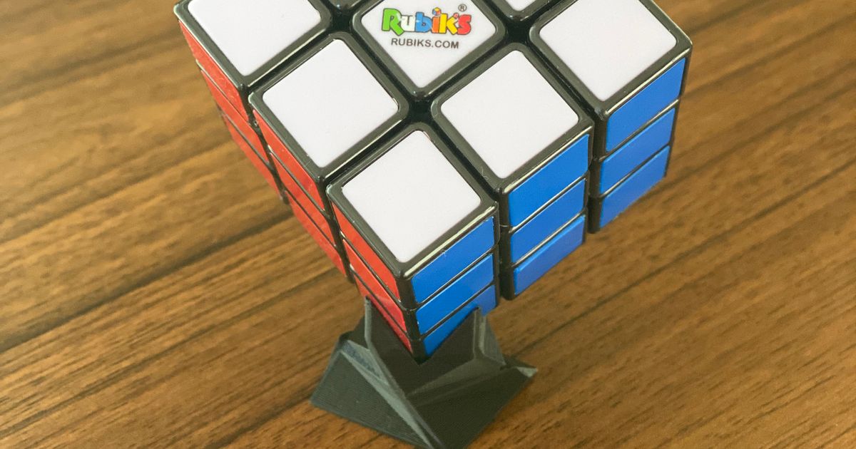 Rubik's cube stand by Shaunmull | Download free STL model | Printables.com
