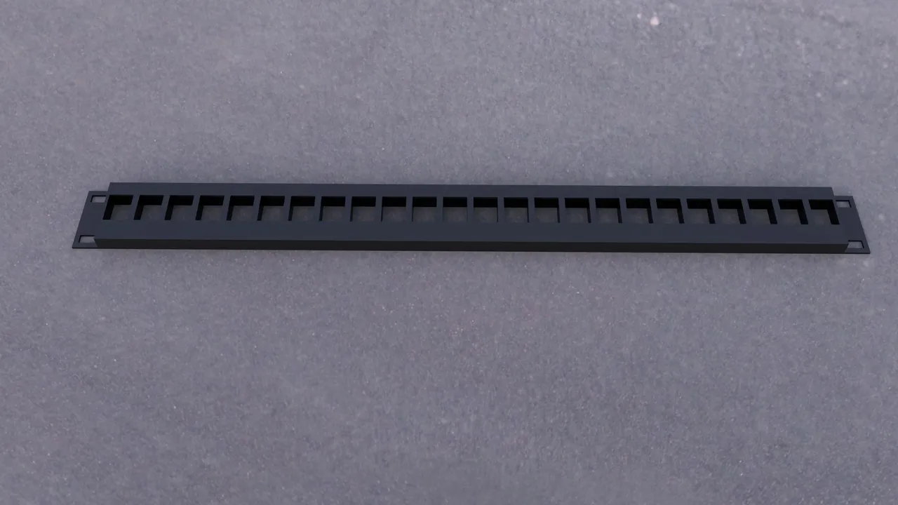 24 Port Keystone Panel 1U by LYPTUS | Download free STL model ...
