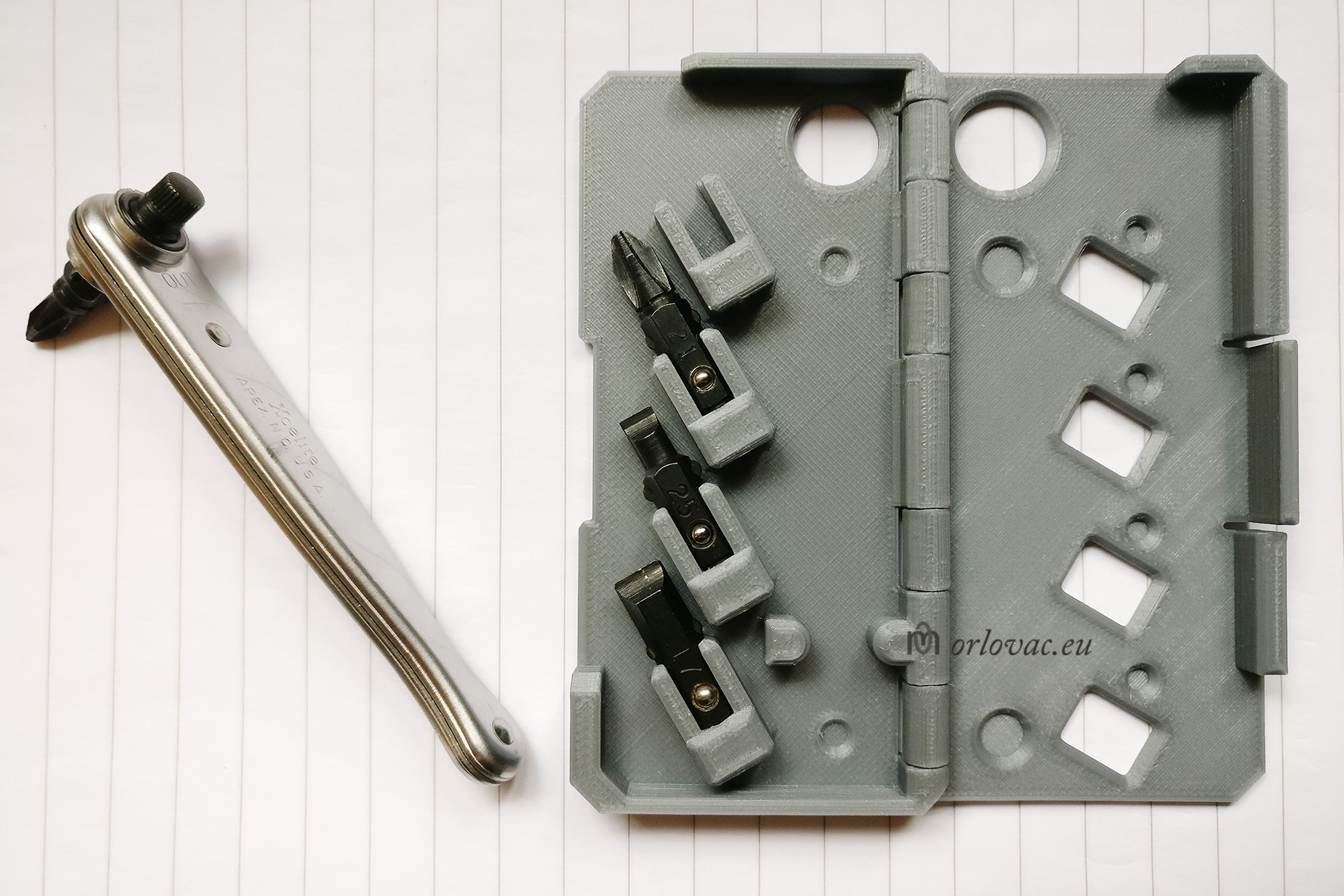 Xcelite XL-75 Ratchet Offset Kit Holder by Marin | Download free STL ...