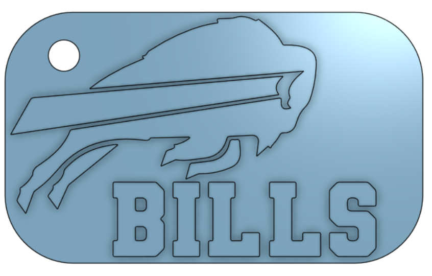 Bills Keychain by Gjoopa | Download free STL model | Printables.com
