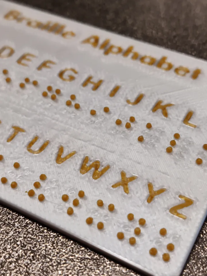 Braille Card by Bea Res | Download free STL model | Printables.com