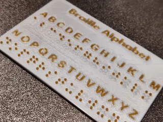 Braille Card by Bea Res | Download free STL model | Printables.com