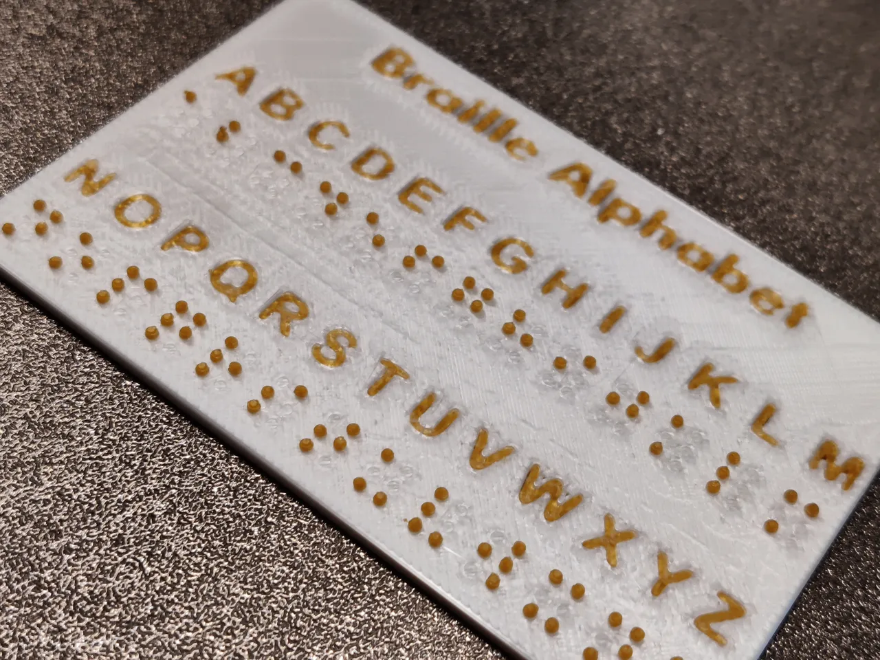 Braille Card by Bea Res | Download free STL model | Printables.com