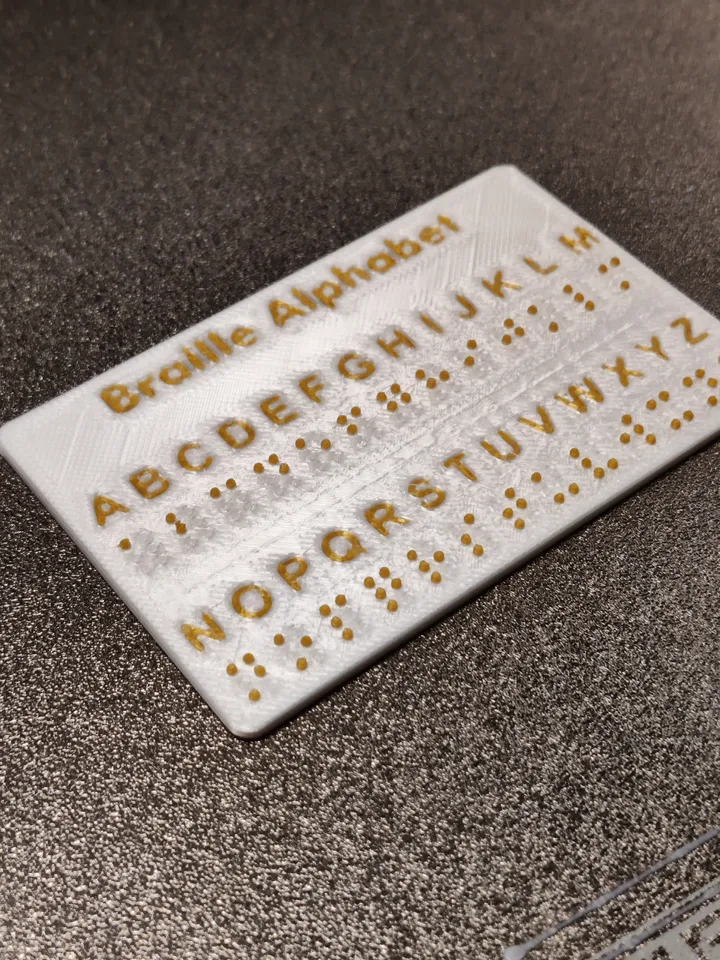 Braille Card by Bea Res | Download free STL model | Printables.com