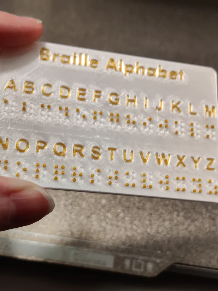 Braille Card by Bea Res | Download free STL model | Printables.com