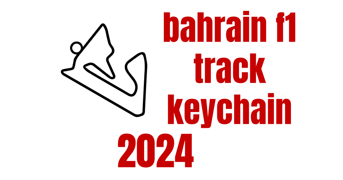 bahrain f1 track keychain by 3dprinting.page | Download free STL model ...