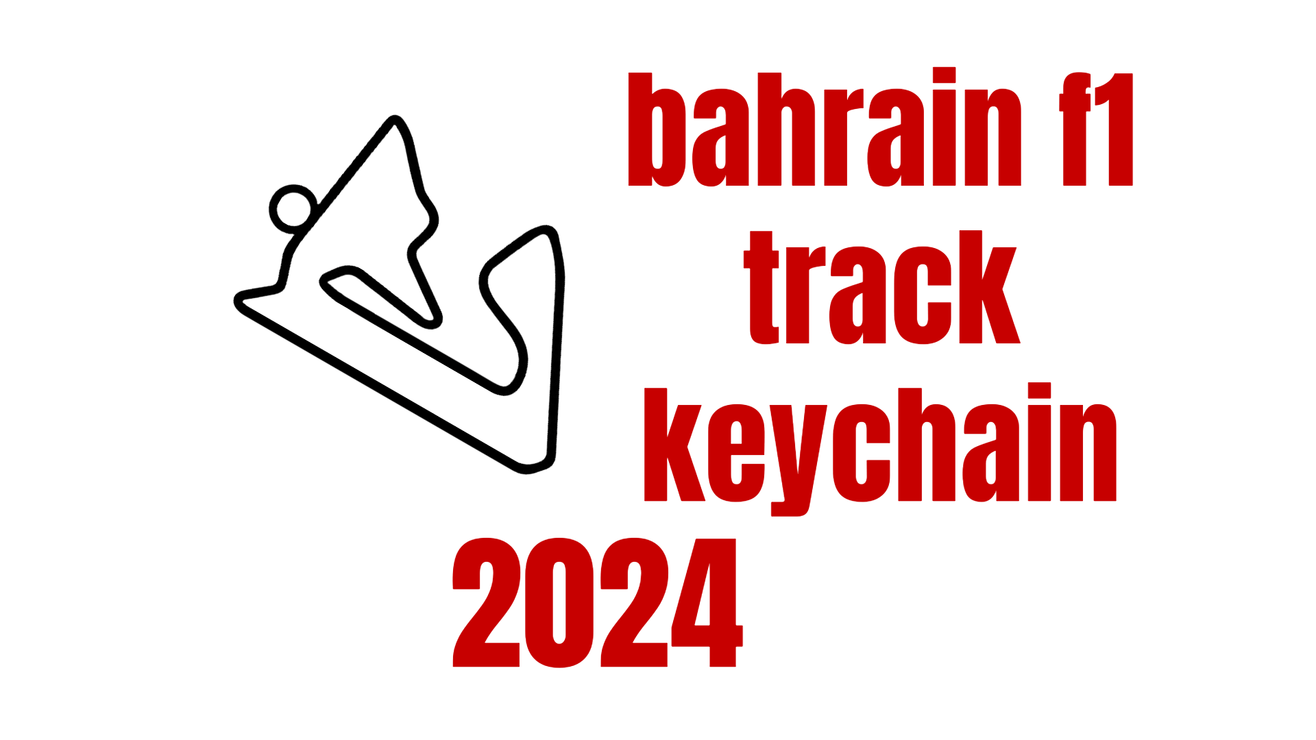 bahrain f1 track keychain by 3dprinting.page | Download free STL model ...
