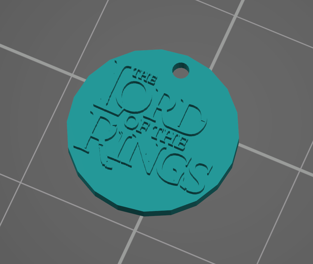 The lord of the rings keychain por Issie A. | Descargar modelo STL ...