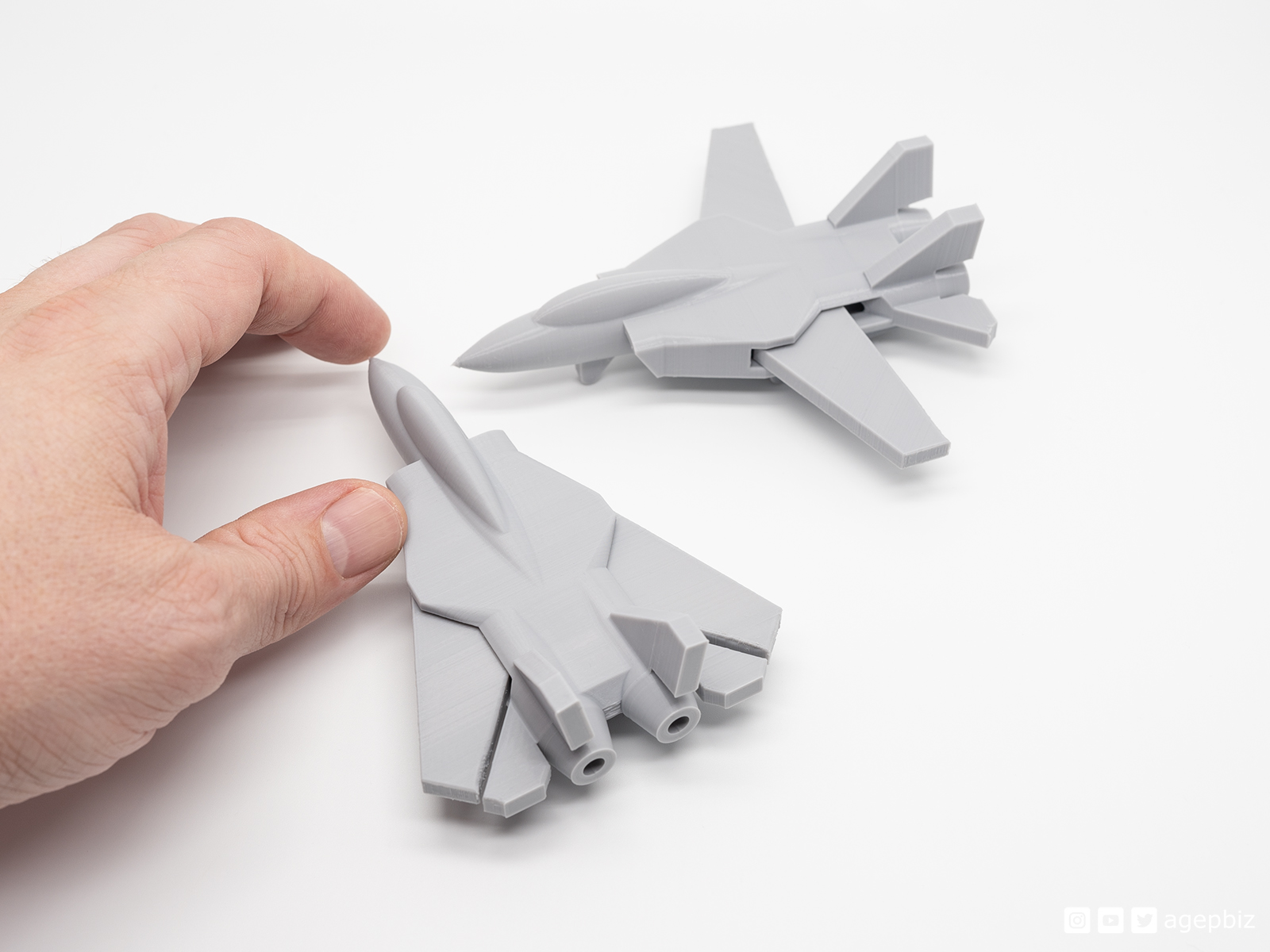 Print-in-place and articulated F14 Jet Fighter with Improved Wingdesign ...