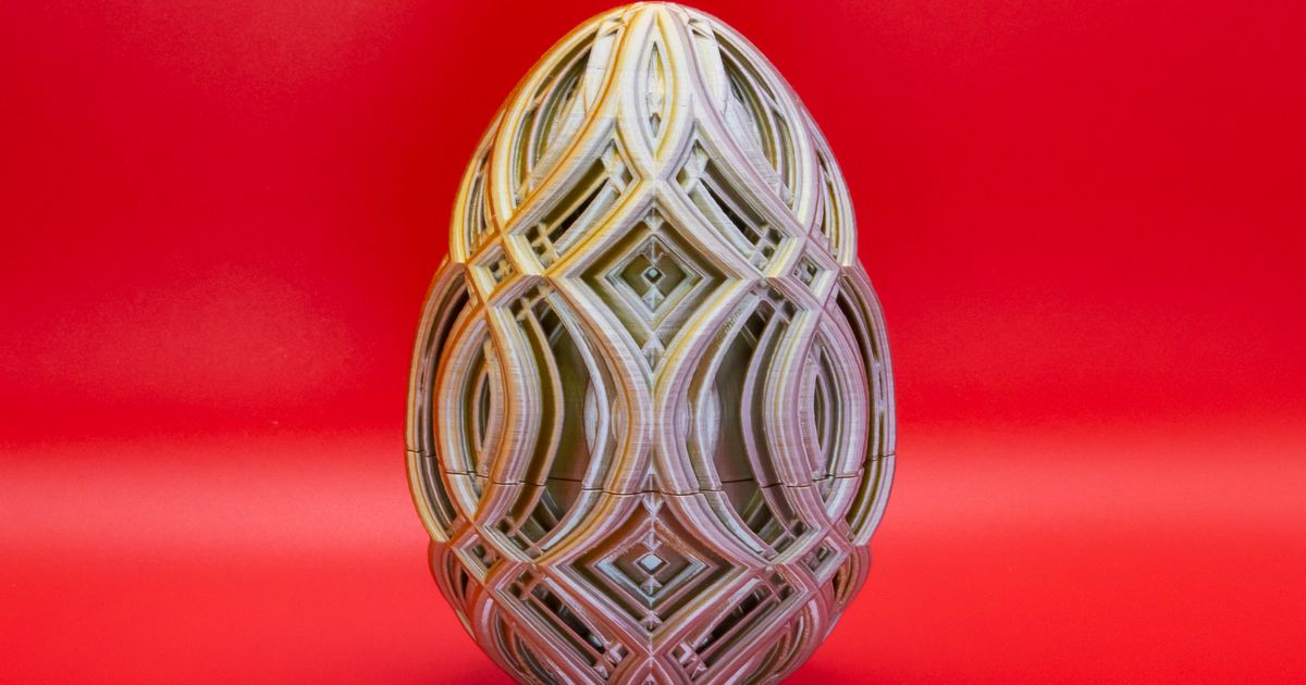 Wavy Kaleidoscope Easter Egg by Dazus K | Download free STL model ...