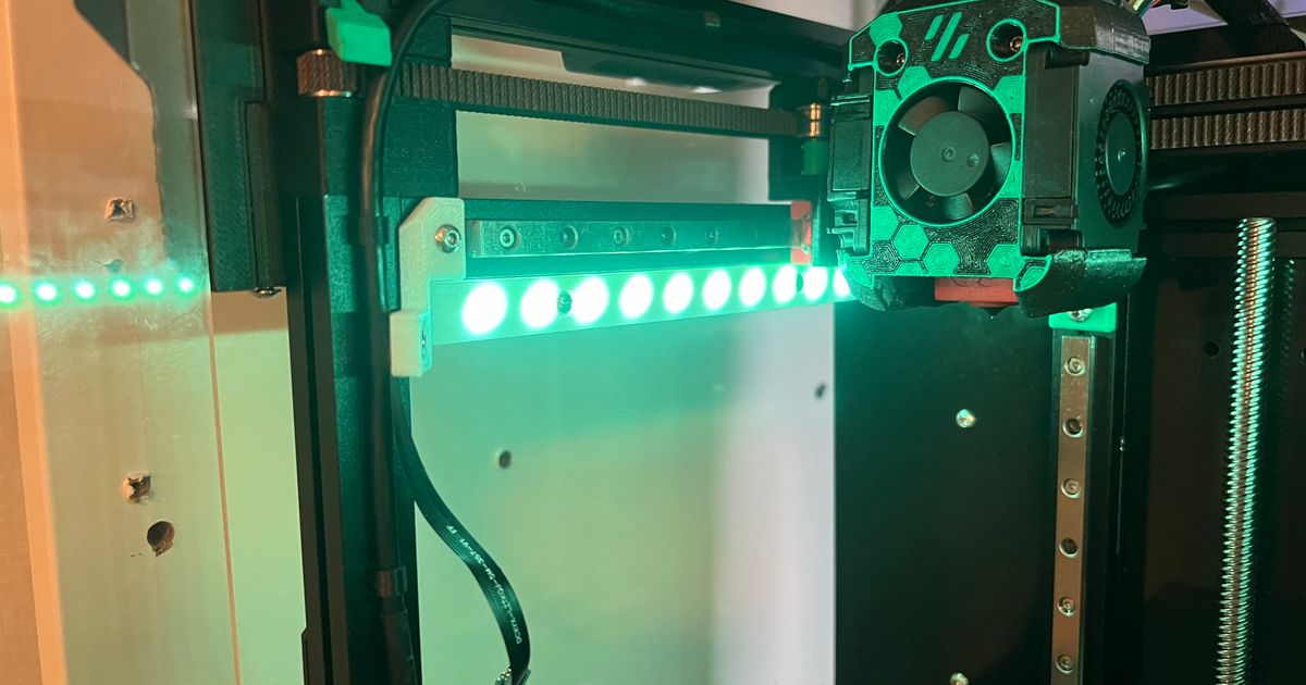 MakerBeamXL LED mount clips that clip + low profile diffuser. by ...