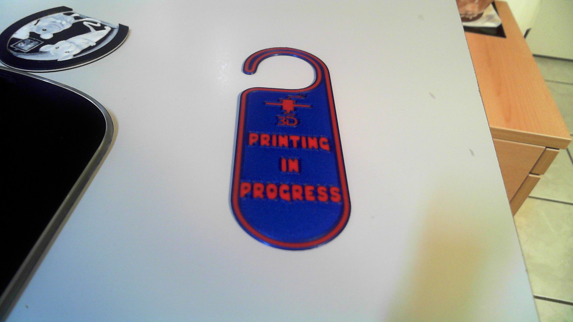 Printing in progress Door Hanger by michele MM3D | Download free STL ...