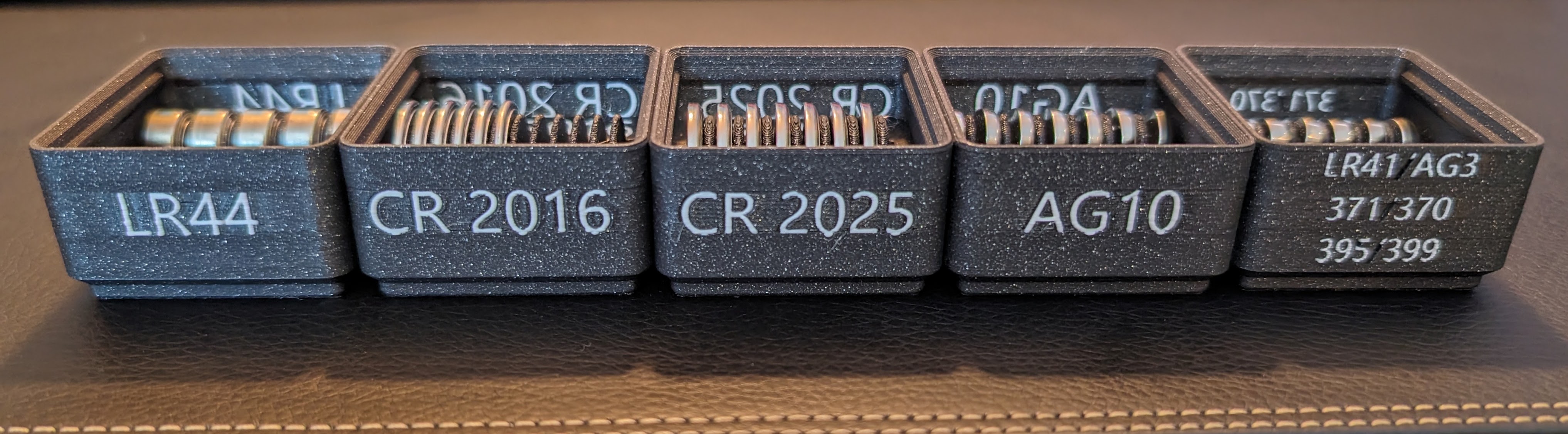 Labelled Coin cell battery boxes for Gridfinity by CYNNIX Inc ...