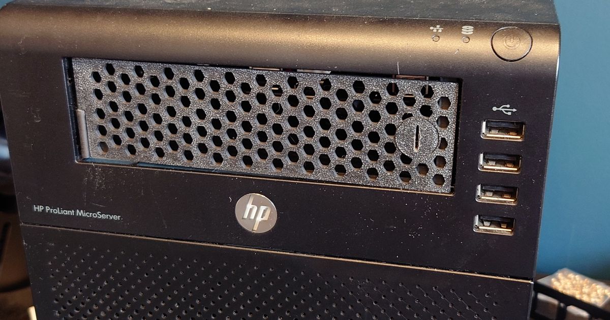 Drive Bay Fanless N100 mini PC mount (HP Microserver upgrade) by Liam ...