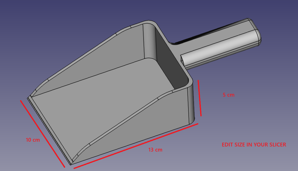 simple scoop 10x13 by Krystian Gałązka | Download free STL model ...