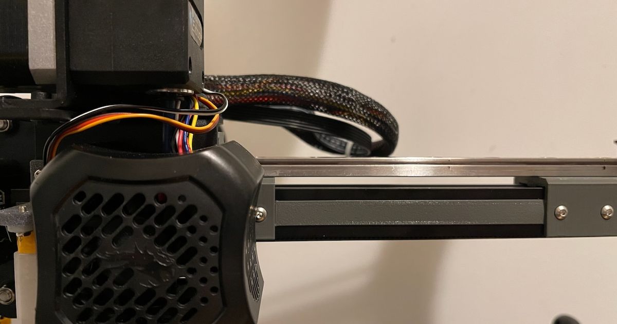 Ender 3 V2 linear rail X-axis by mls | Download free STL model ...