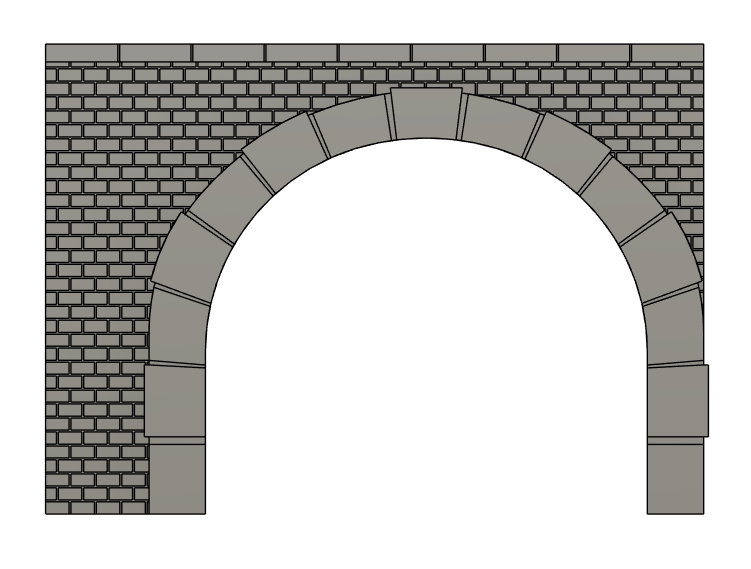 Rail tunnel portal by 3Dan.cz | Download free STL model | Printables.com