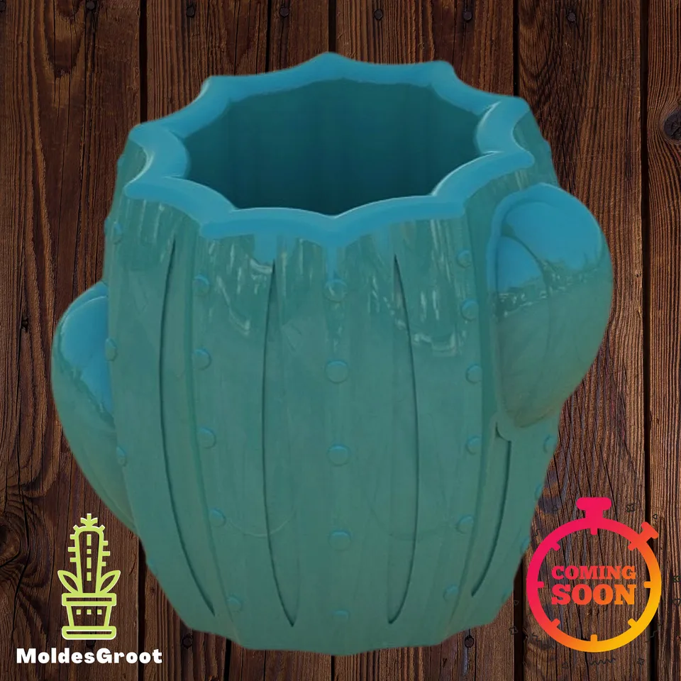 CACTUS Planter Pot 3d Print by @moldesgroot | Download free STL model ...
