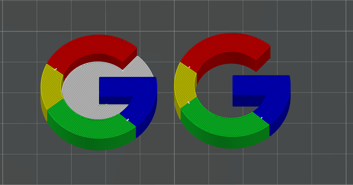 Google logo for your Google things by Biffiest3D | Download free STL ...