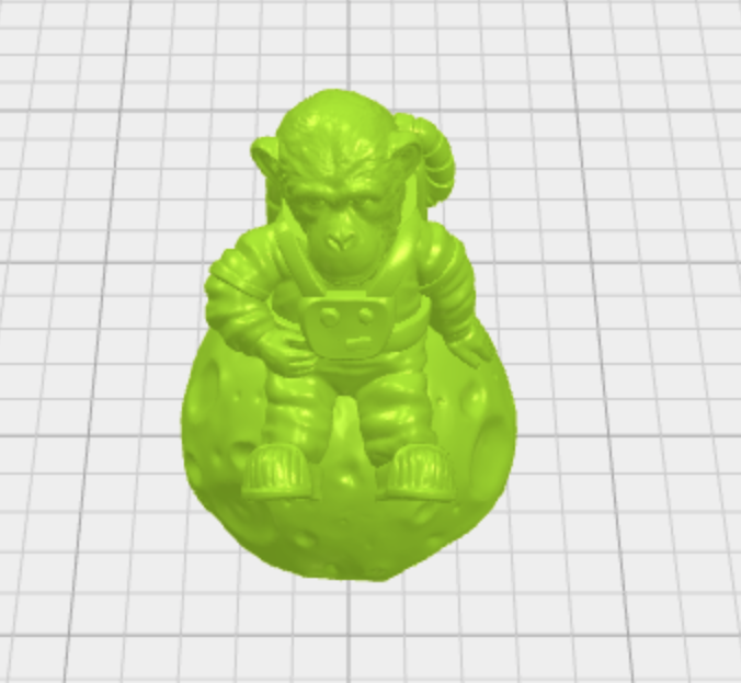 monkey astronaut by @3dprints by dev | Download free STL model ...