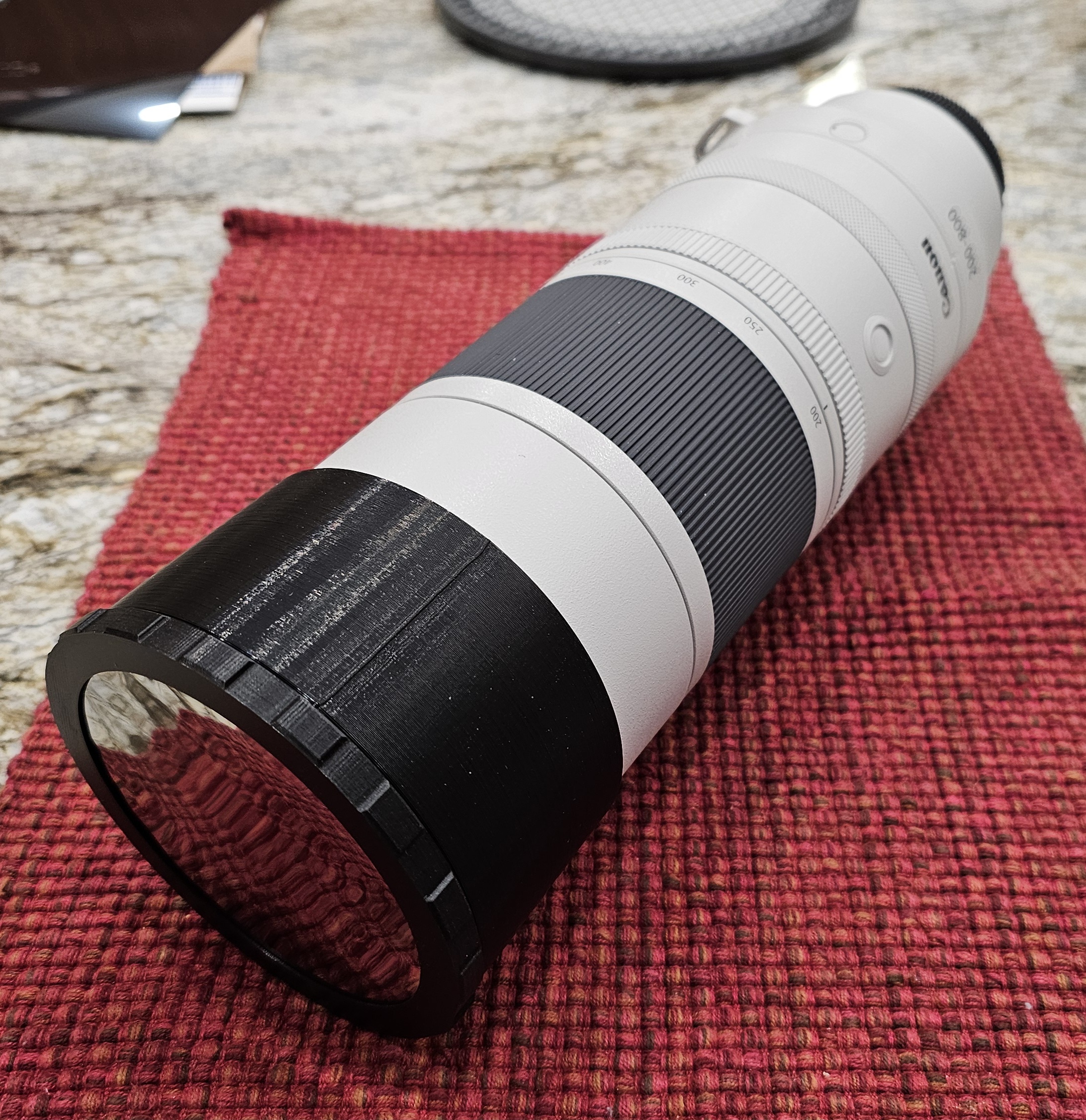 Solar filter for Canon RF 200-800mm F6.3-9 IS USM lens by drhollen ...