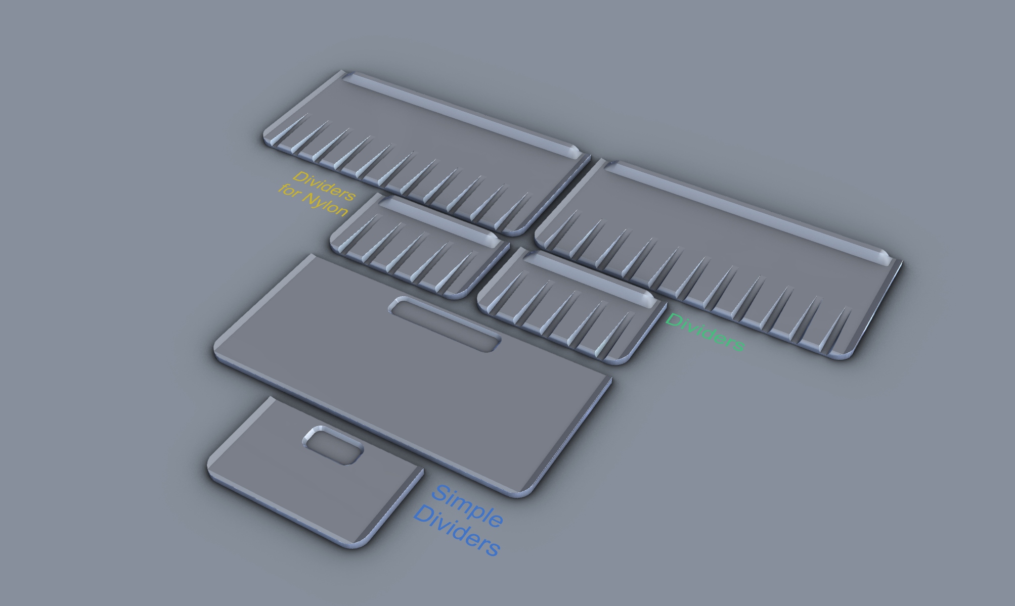 Craftsman Drawer Dividers by Ubermeisters | Download free STL model ...
