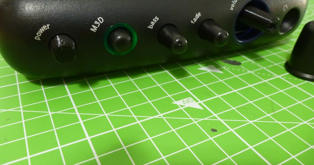 Logitech Z560 power and volume button by AisuNi | Download free STL ...