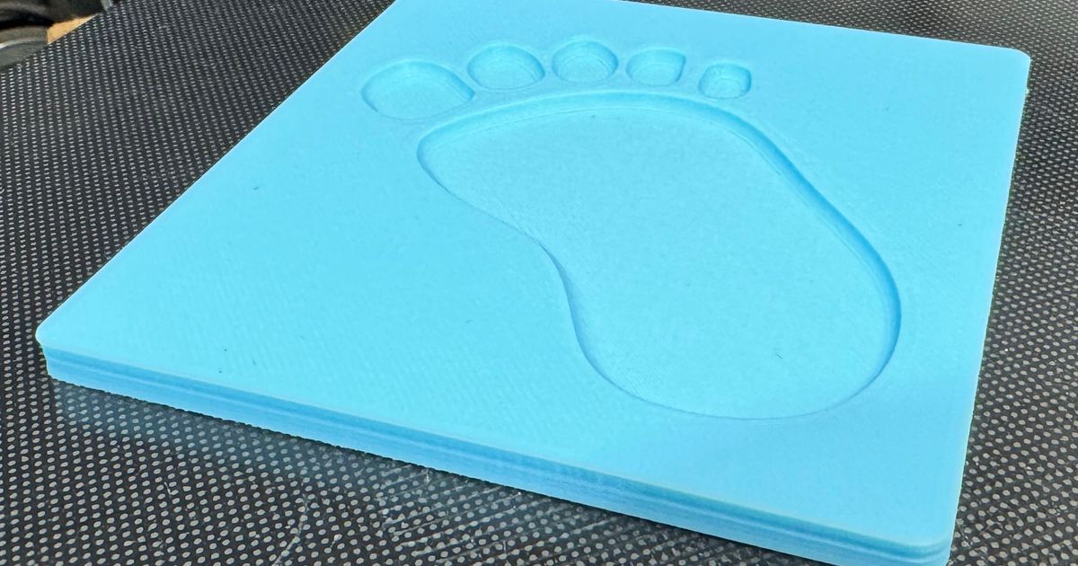 Sasquatch Footprint Coaster by Grossmiller | Download free STL model ...