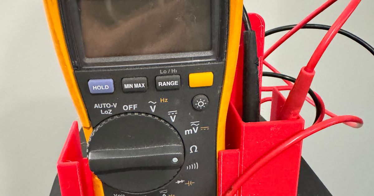 Skadis large multimeter holder for fluke by MZA | Download free STL ...