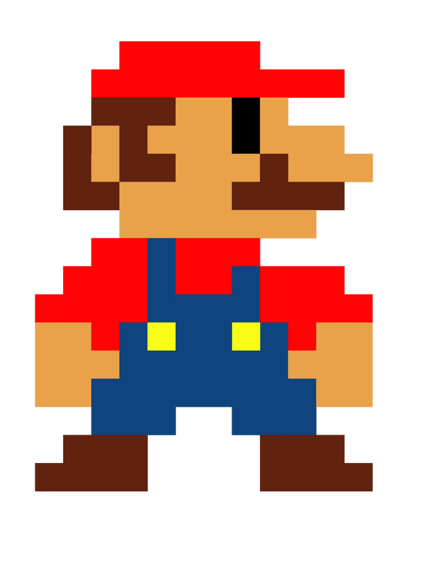 Super mario 8 bits von Eloy Varón Gimenez | Kostenloses STL-Modell ...