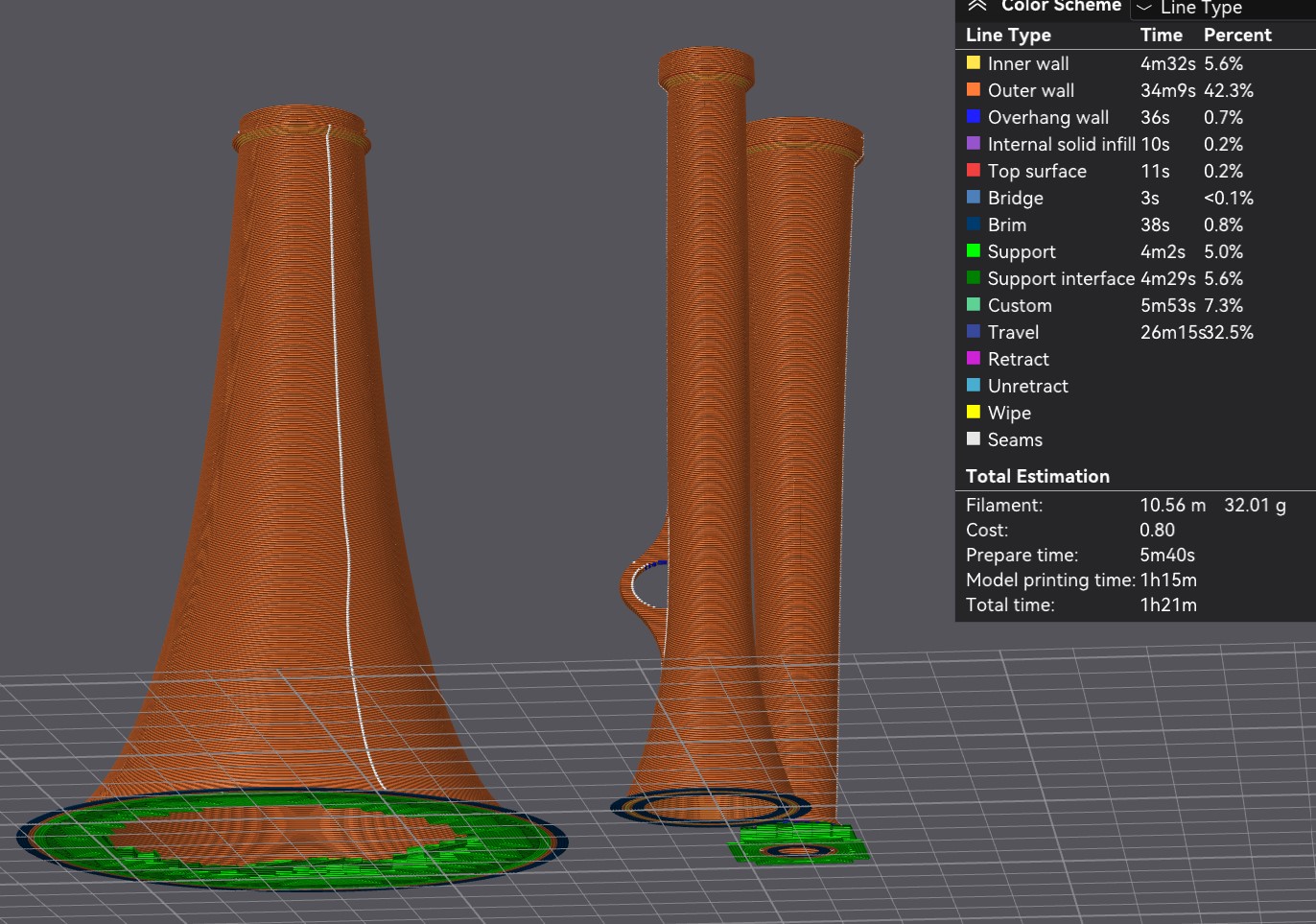 mini vuvzela, big sounding, less support material, faster and easier to ...