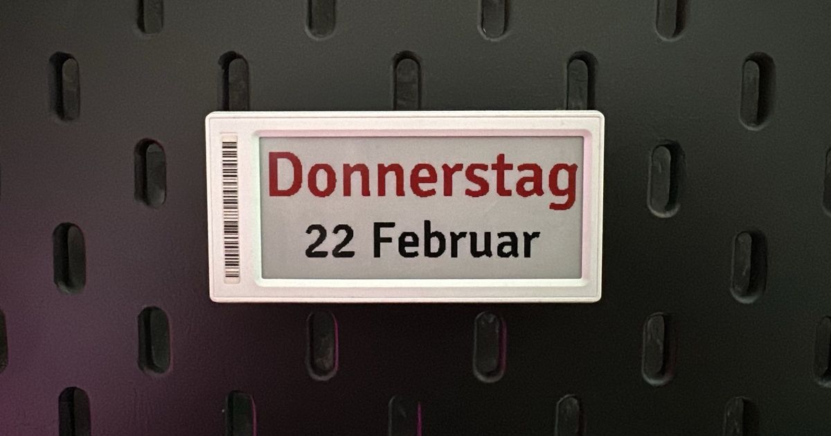 SKADIS 2.9 Inch (2.9" ) epaper display/tag holder by aSilentSniper ...