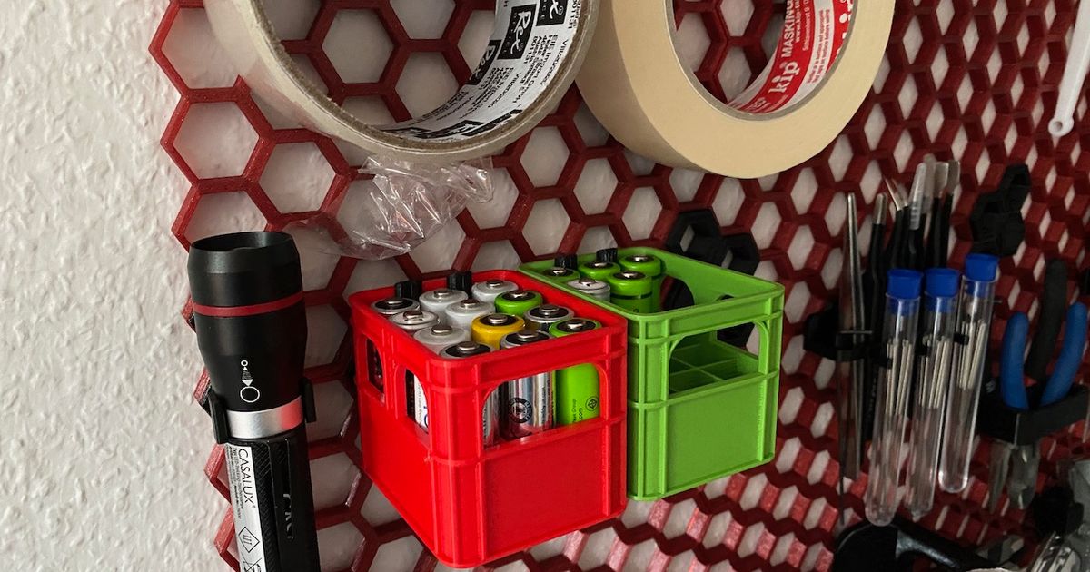 Easy change AA-crate hook AA crates for honeycomb storage wall (HSW) by ...