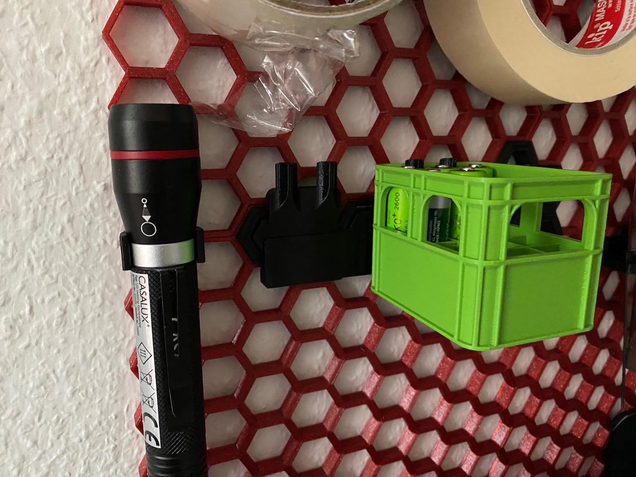 Easy change AA-crate hook AA crates for honeycomb storage wall (HSW) by ...