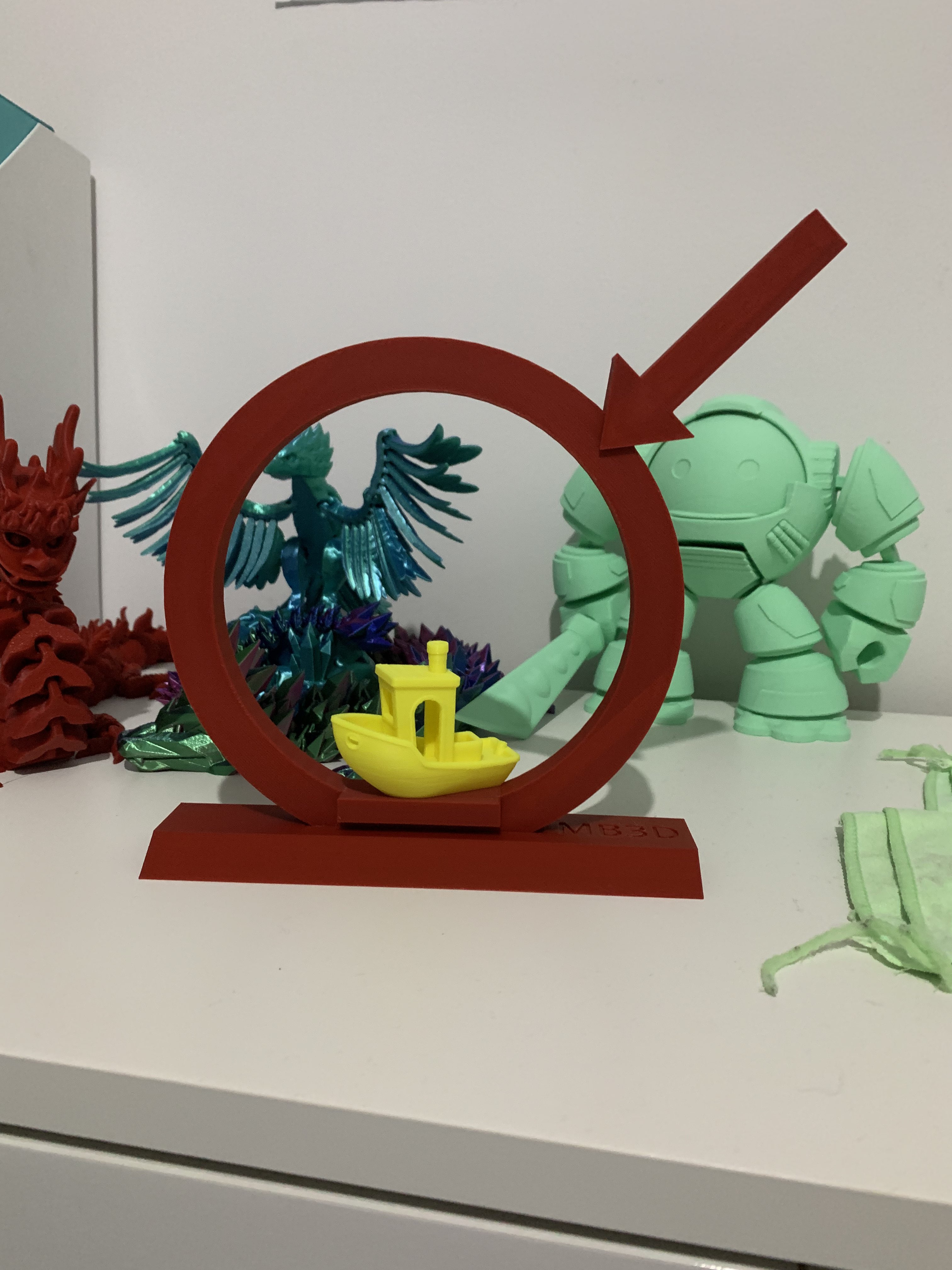 Clickbait Circle and Arrow Display by Max | P1P | Download free STL ...