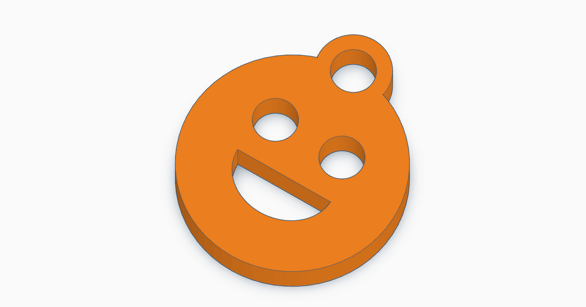 Smiley Keychain by Martin Martelletti | Download free STL model ...