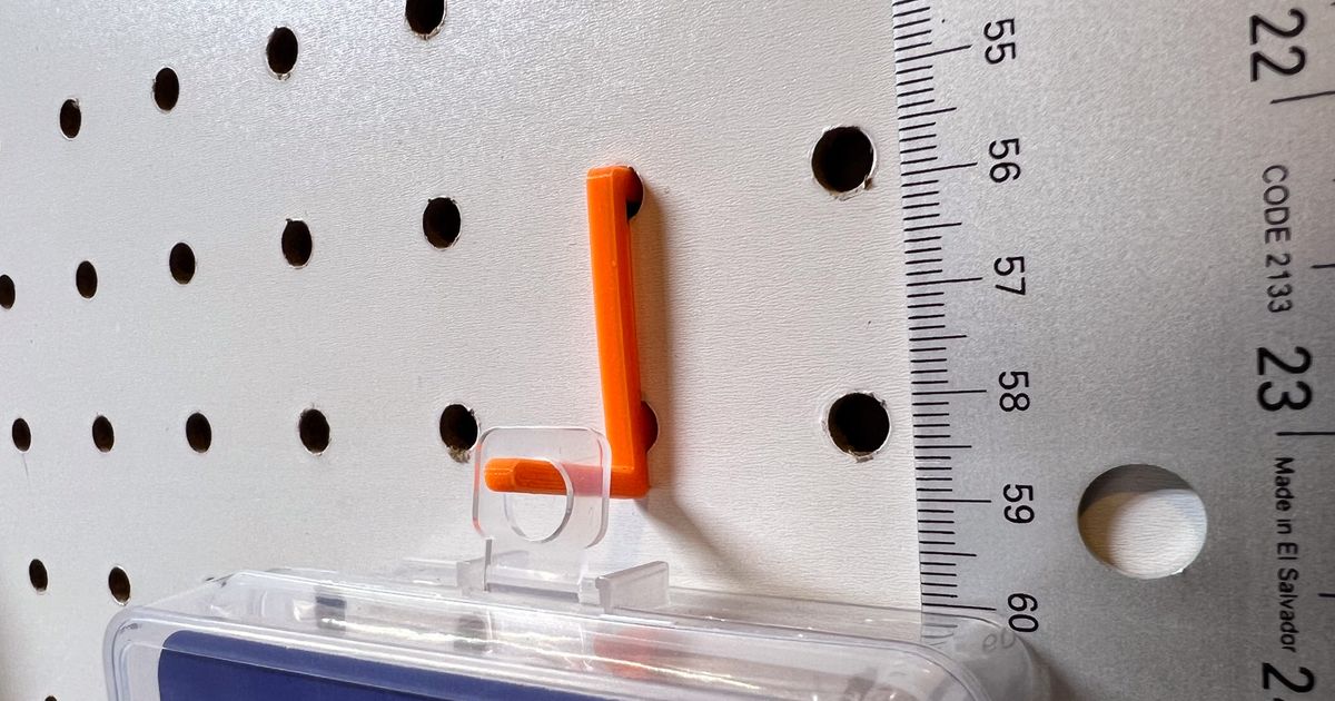 PegBoard Hooks by bluenine | Download free STL model | Printables.com
