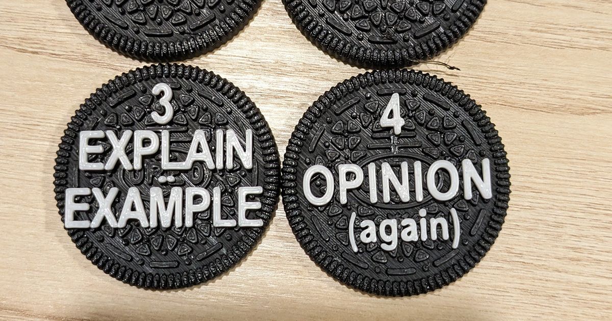Oreo Strategy Tokens by OvationPlayer | Download free STL model ...