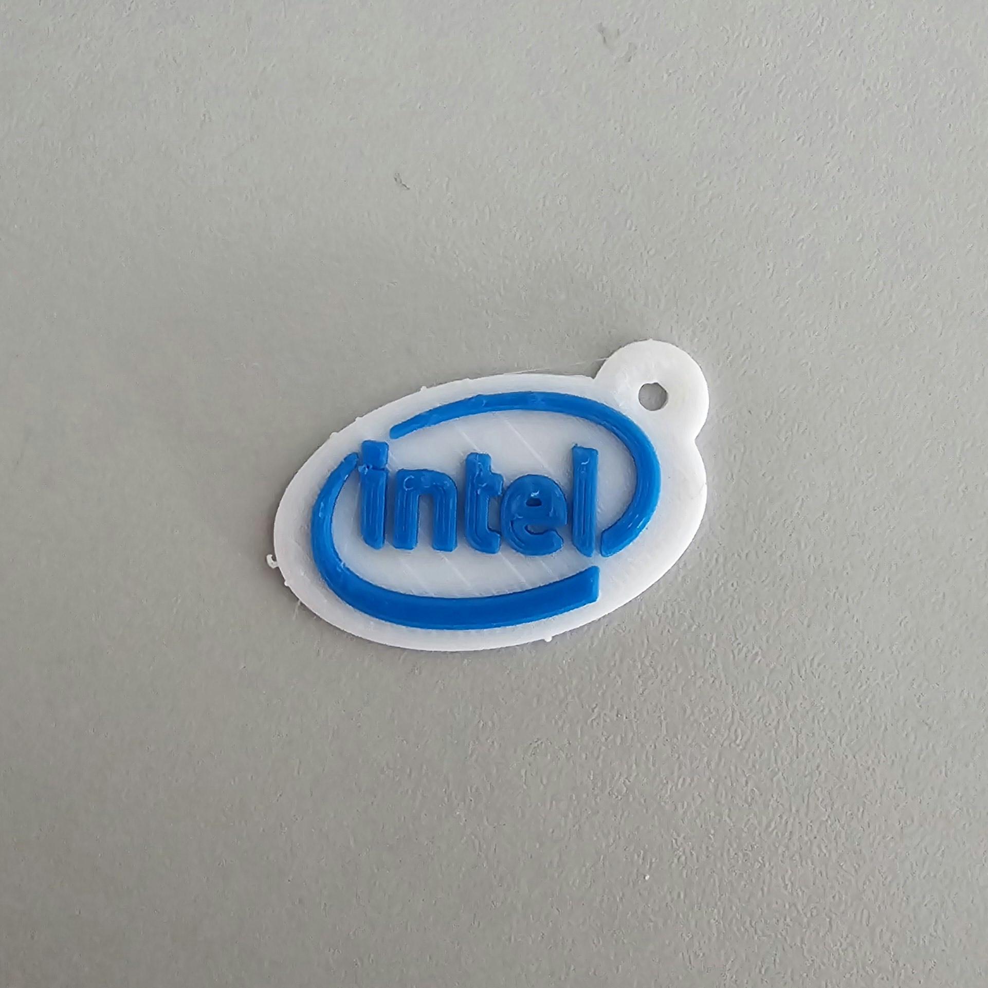 Intel logo and keychain by Yizzus | Download free STL model ...