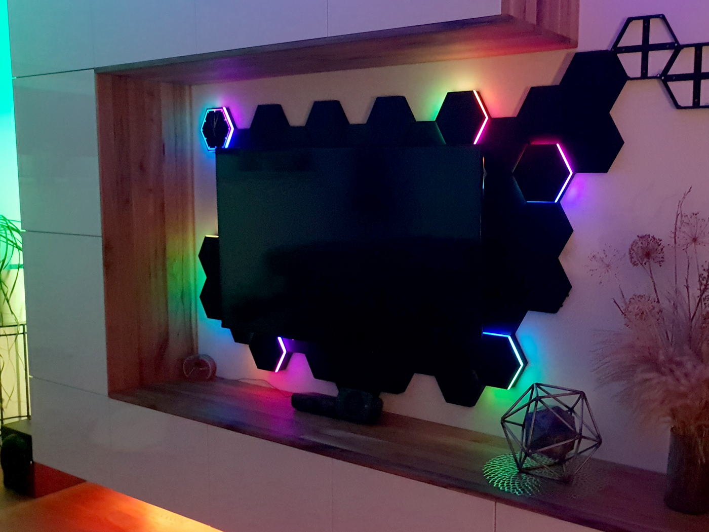 Hexatiles - Hexagon LED Wall tiles by Laisch | Download free STL model ...