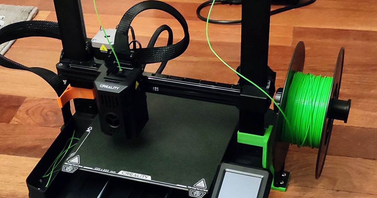 Ender 3 V3 SE/KE Side Spool Holder. Less gantry wobble. Much lower ...