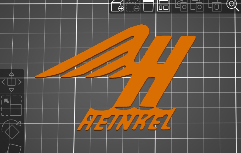HEINKEL logo by Mgr. Pavel Krist | Download free STL model | Printables.com