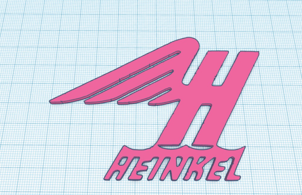 HEINKEL logo by Mgr. Pavel Krist | Download free STL model | Printables.com