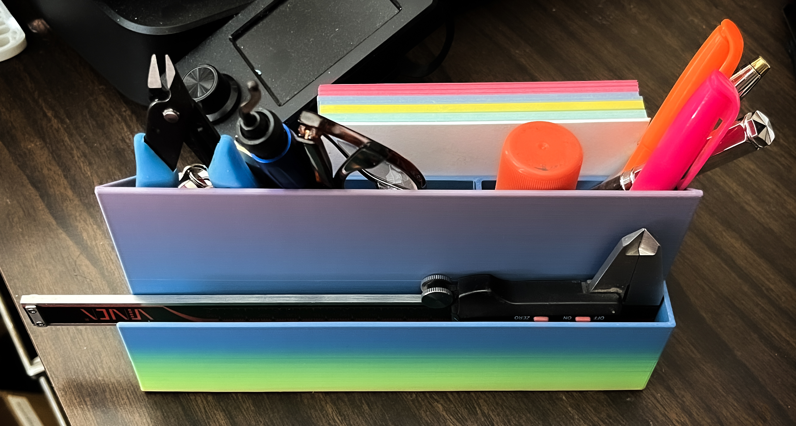 Desk organizer w/ caliper caddy by Sean | Download free STL model ...