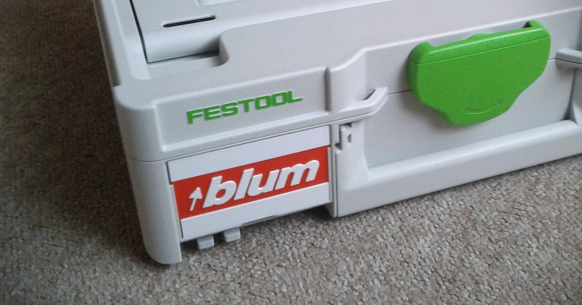 Blum label for Tanos / Festool systainer SYS3 by Piotr Kamycki ...